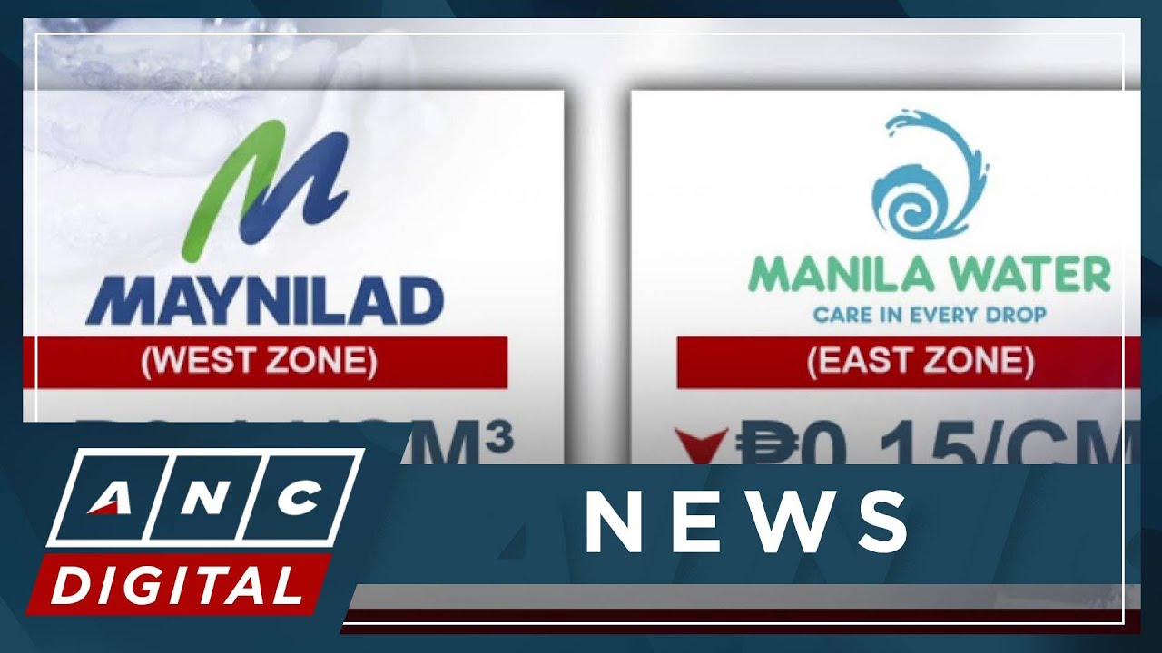 Maynilad rates to rise, Manila Water to drop in October | ANC - YouTube