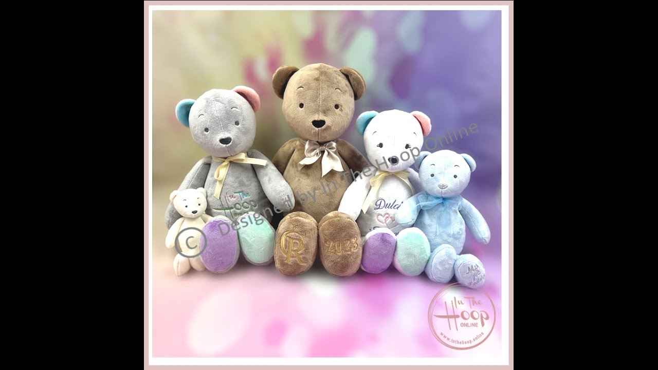 How to make an "In The Hoop Memory Bear" - a machine embroidery design ...