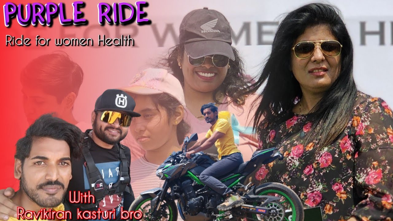 Purple Ride 💜 2024 | Ride for women Health | women's day | Sunil rider ...