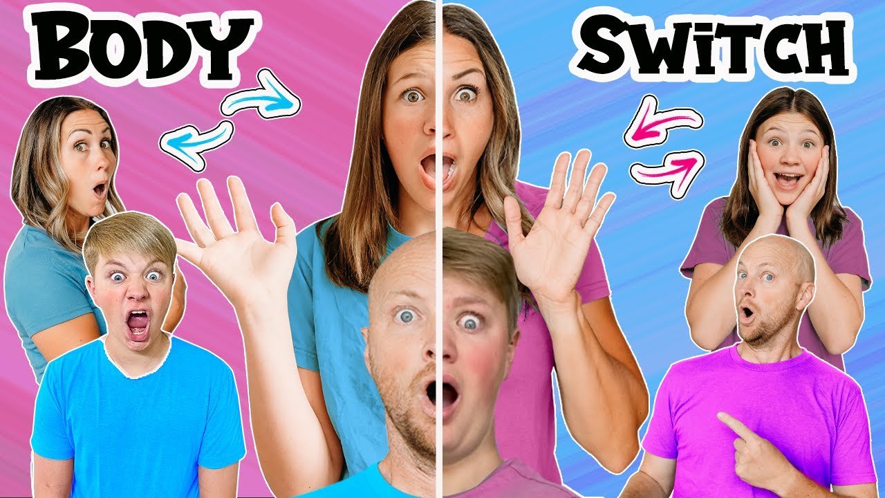 DOUBLE Body SWITCH Up Mystery CURSE Prank! KJAR Crew Parents vs Kids ...