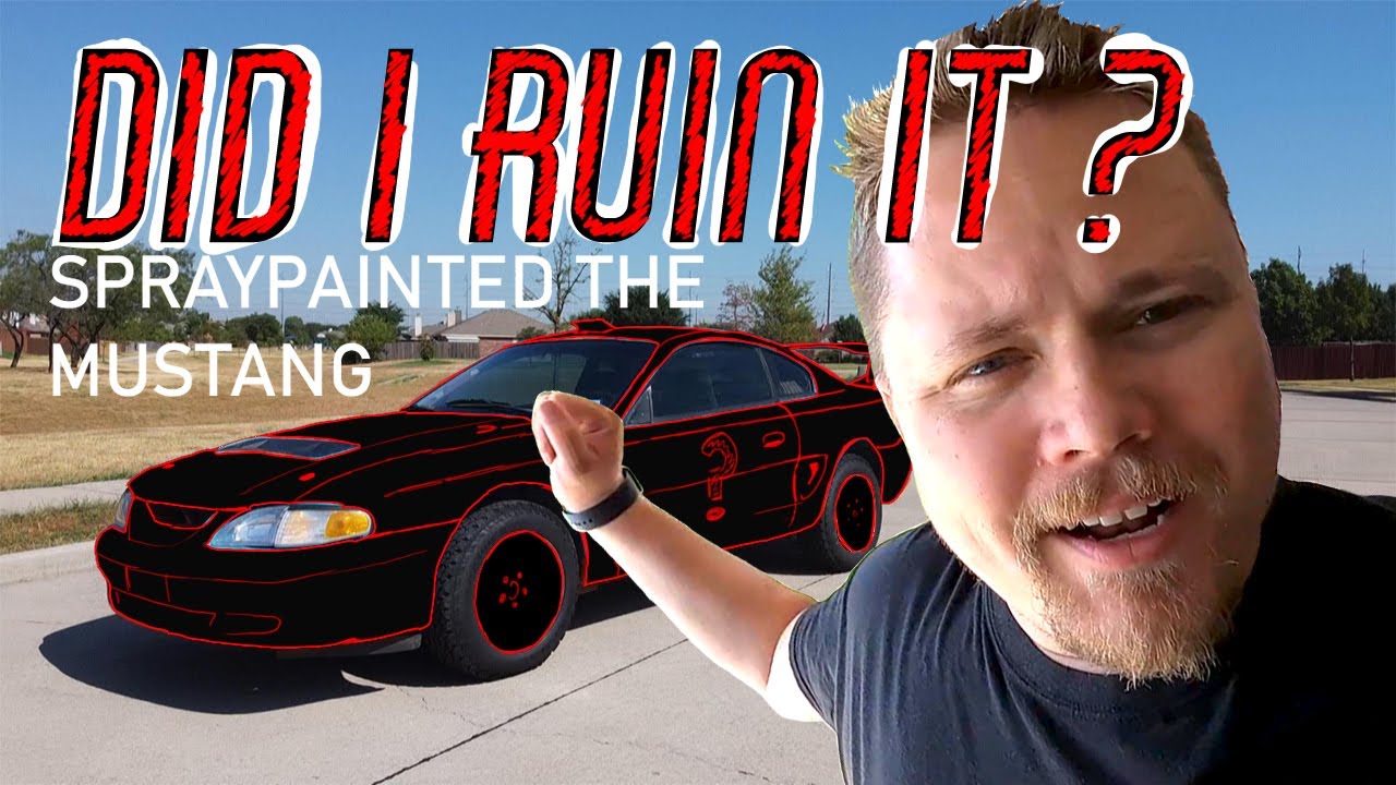 Repainting the offroad Rally Mustang with spray paint! - YouTube