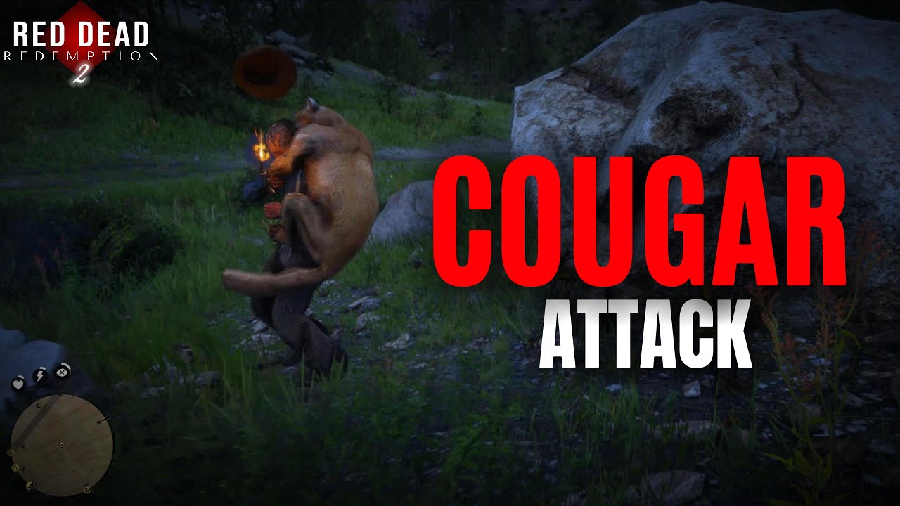 COUGAR ATTACK! | Playing as Animals in Red Dead Redemption 2 - YouTube
