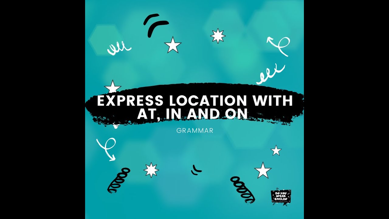 Express location with at, in, and on - YouTube