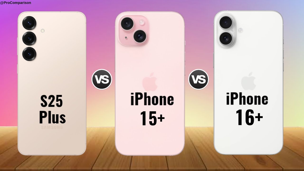 Samsung S25 Plus vs iPhone 15 Plus vs iPhone 16 Plus || Full Comparison ...