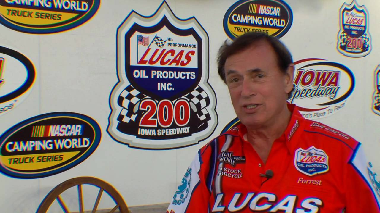 Forrest Lucas describes experience as sponsor of Lucas Oil 200 at Iowa ...