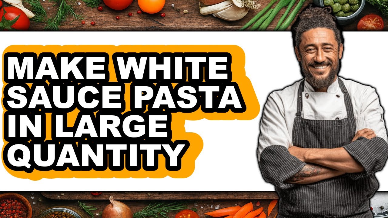 How to Make White Sauce Pasta in Large Quantity - Step By Step - YouTube