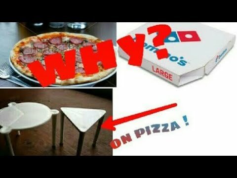 Why restraunts put that tiny table in pizza box, what is pizza saver?😋 ...