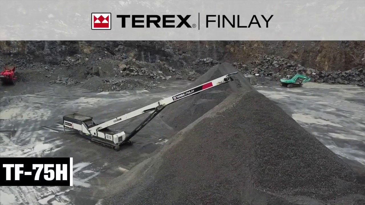 Terex Finlay - TF-75H stakketransportør - YouTube