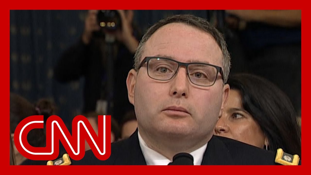 Vindman: I'll be fine for telling the truth | Impeachment hearing ...