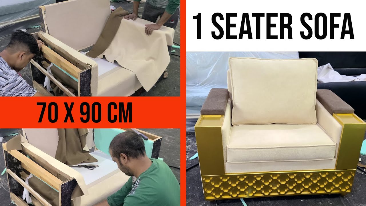How To Make Arabian One Seater Sofa Step By Step Process | latest Sofa ...