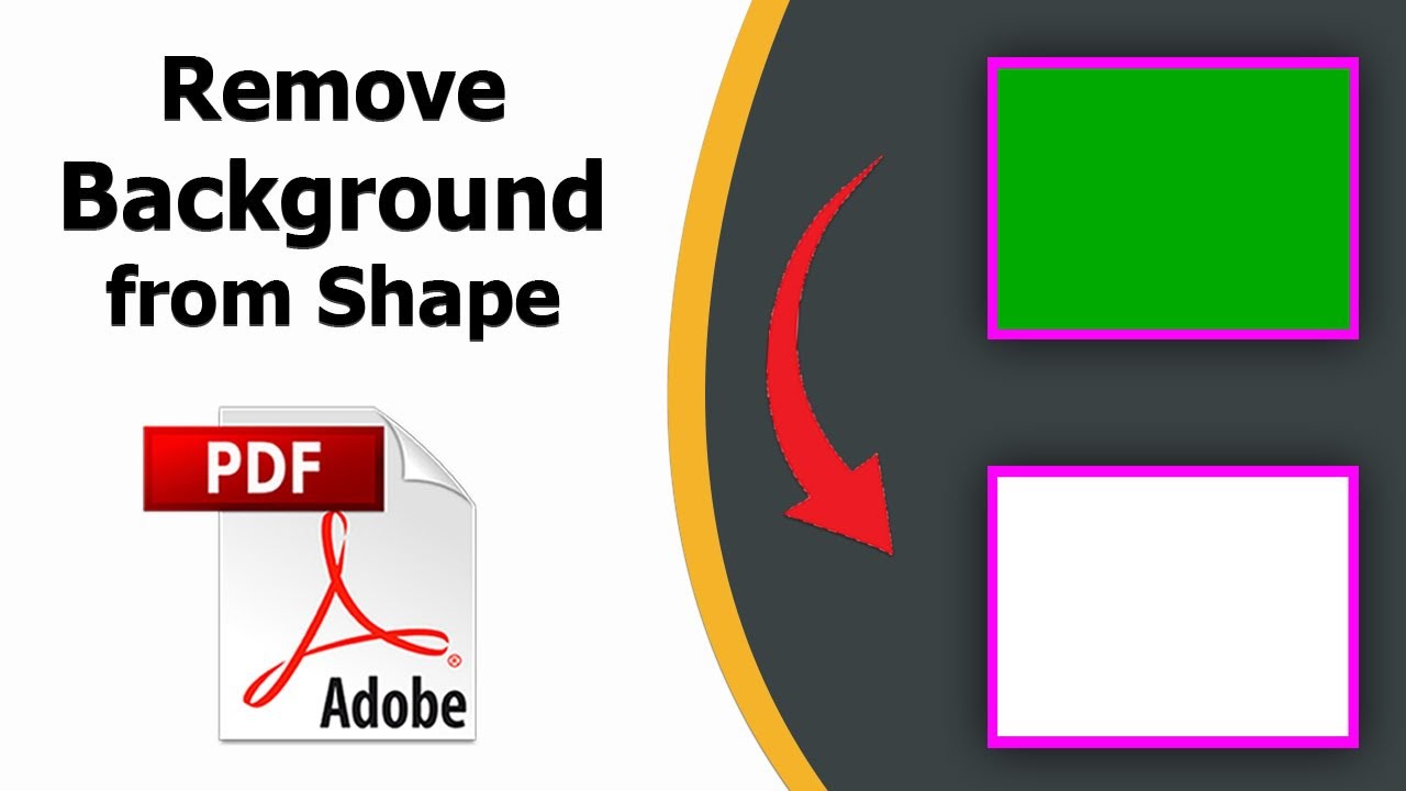 How to remove shapes background from pdf using adobe acrobat pro dc ...