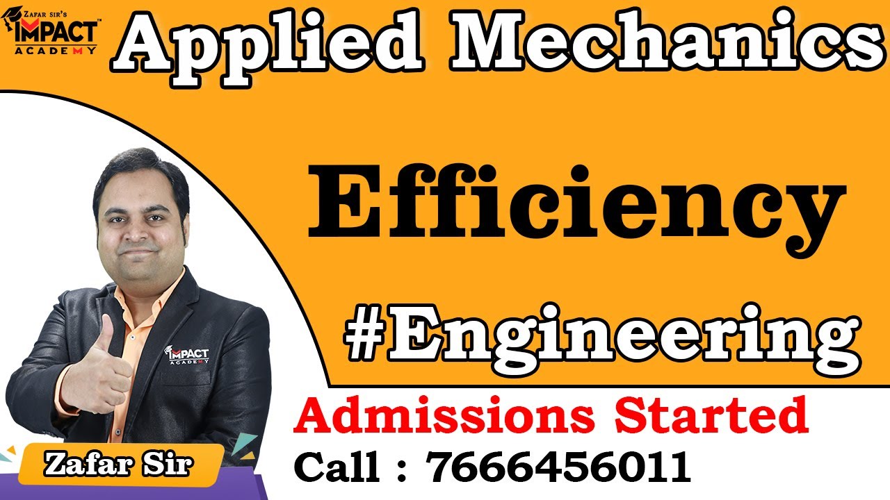 Efficiency | Applied Mechanics Mechanical Engineering #engineering # ...