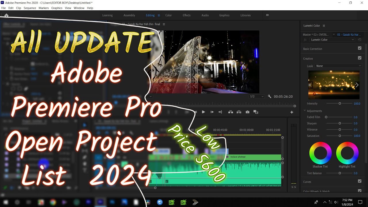 Adobe Premiere Pro Project List 2024! New Premiere Pro Project 2024 ...