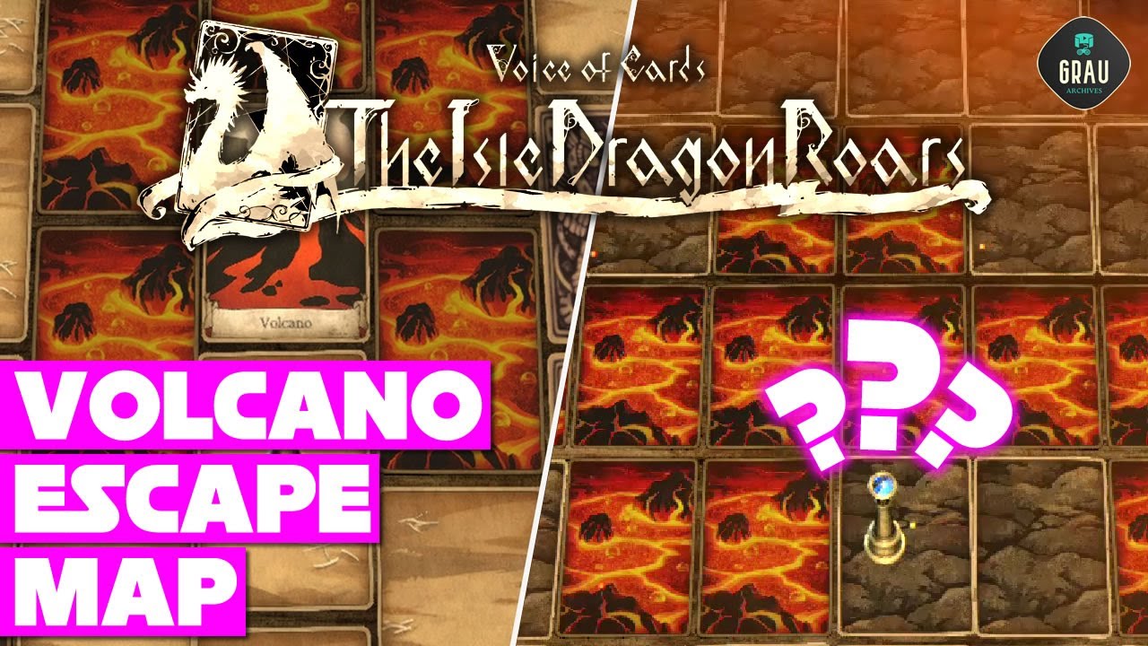 🌋 Voice of Cards Volcano Escape Map | THE ISLE DRAGON ROARS | SQUARE ...