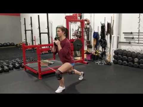 Reverse Lunge with Lateral bands - YouTube