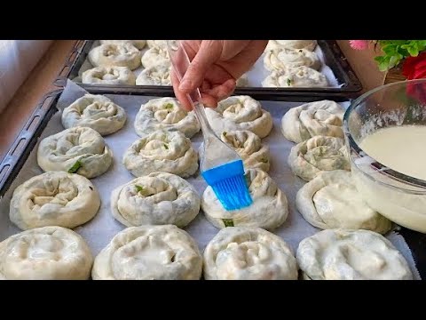 😱Bir GÜNDE 20 TEPSİ Sipariş Aldığım💯EL AÇMASI SOSLU ISPANAKLI GÜL BÖREĞİ TARİFİ