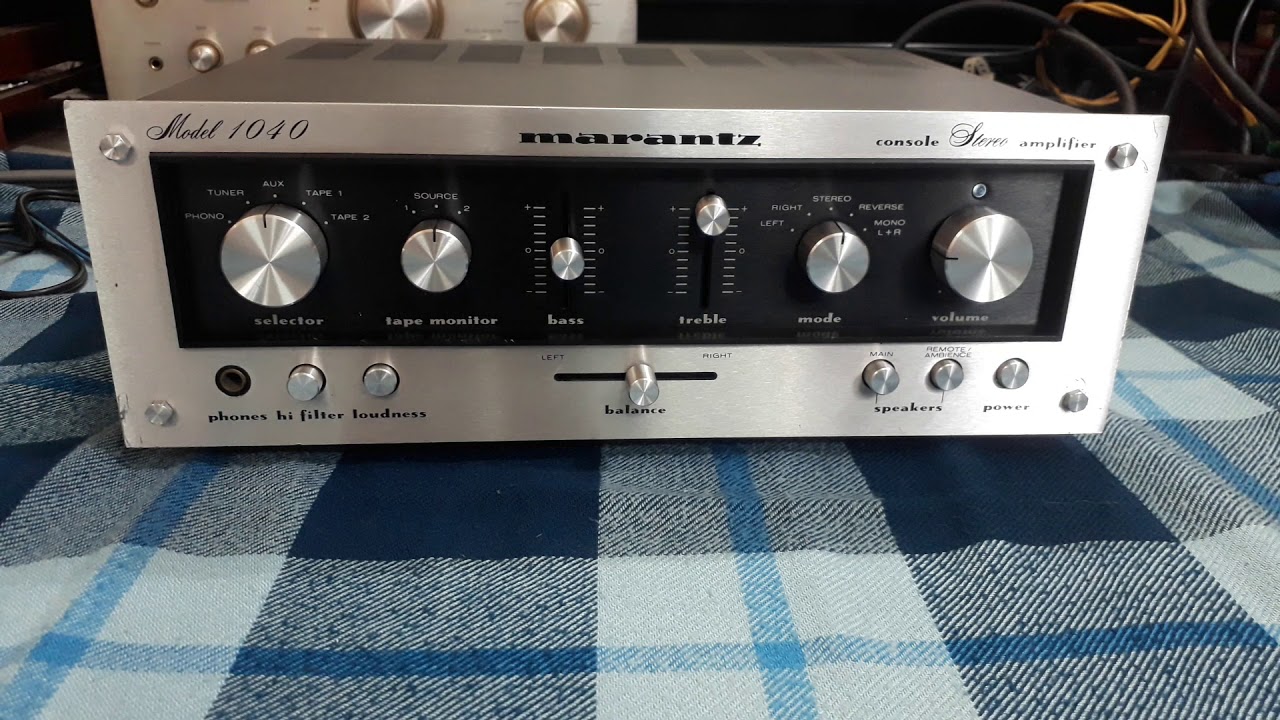 AMPLI MARANTZ 1040 - YouTube