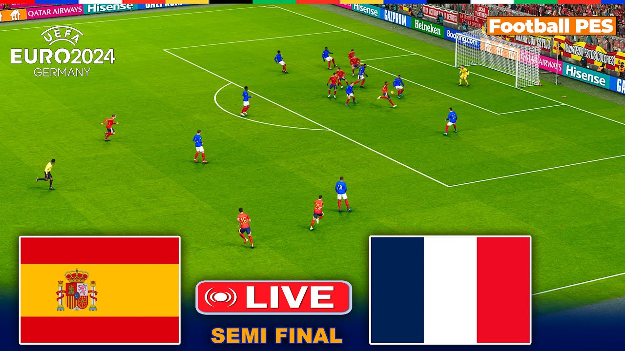 🔴 LIVE : Spain vs France LIVE | SEMI-FINAL | UEFA EURO CUP 2024 | Match ...