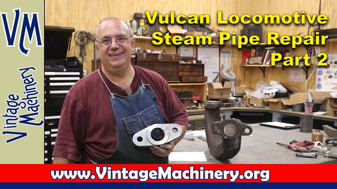Steam Locomotive Steam Pipe Repair - Part 2: Machining a New Flange ...