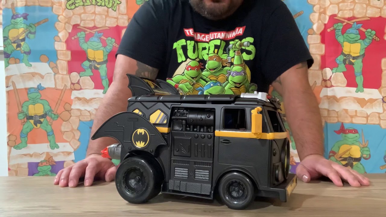Custom Batvan using the teenage mutant ninja turtles party wagon - YouTube