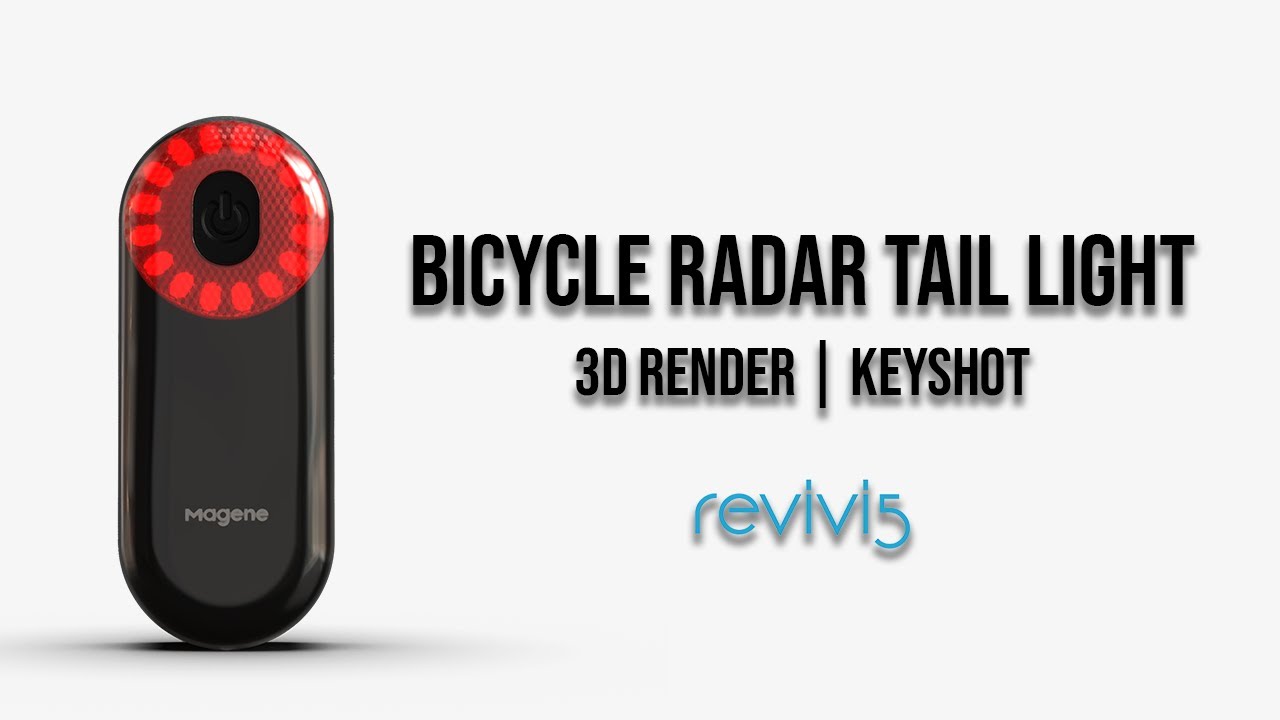 3D Rendering a Bicycle Radar Tail Light using Keyshot - YouTube