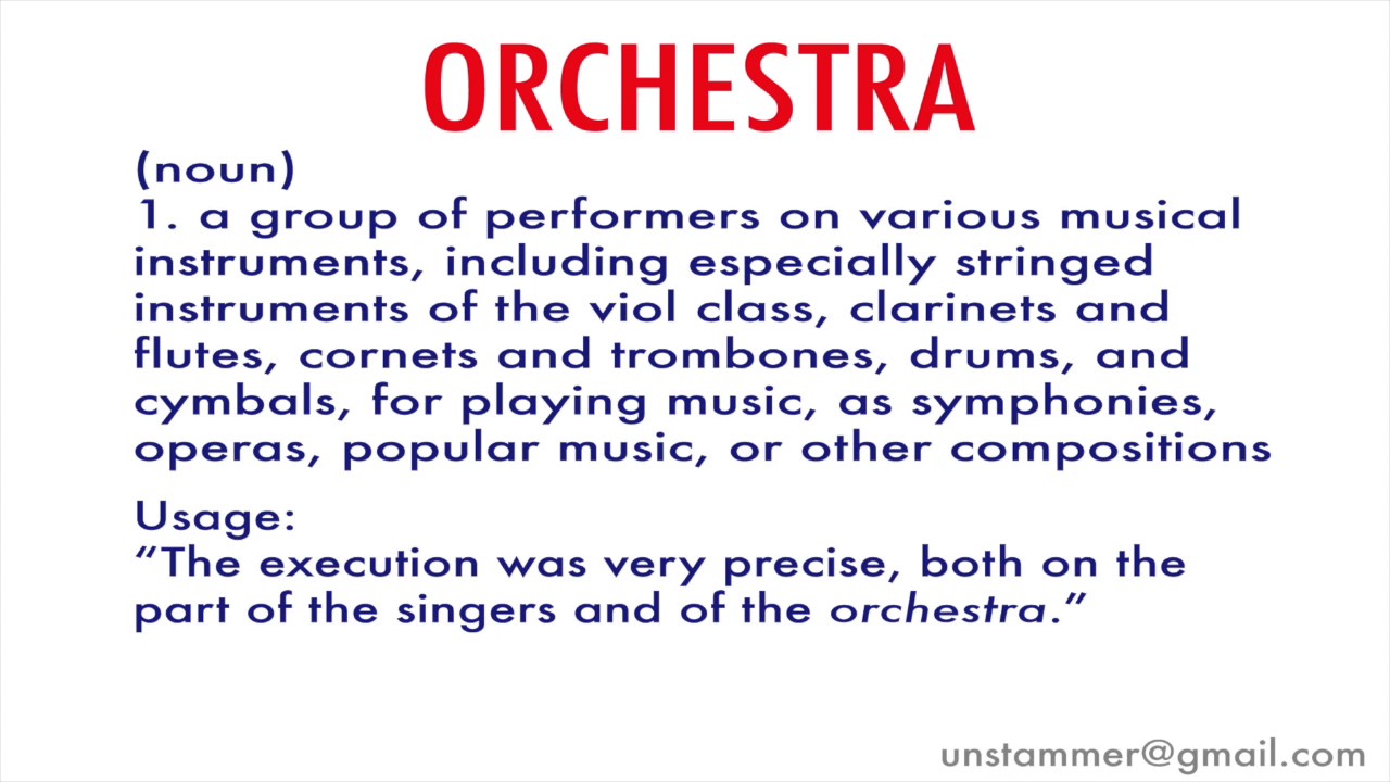 How to Pronounce Orchestra - YouTube