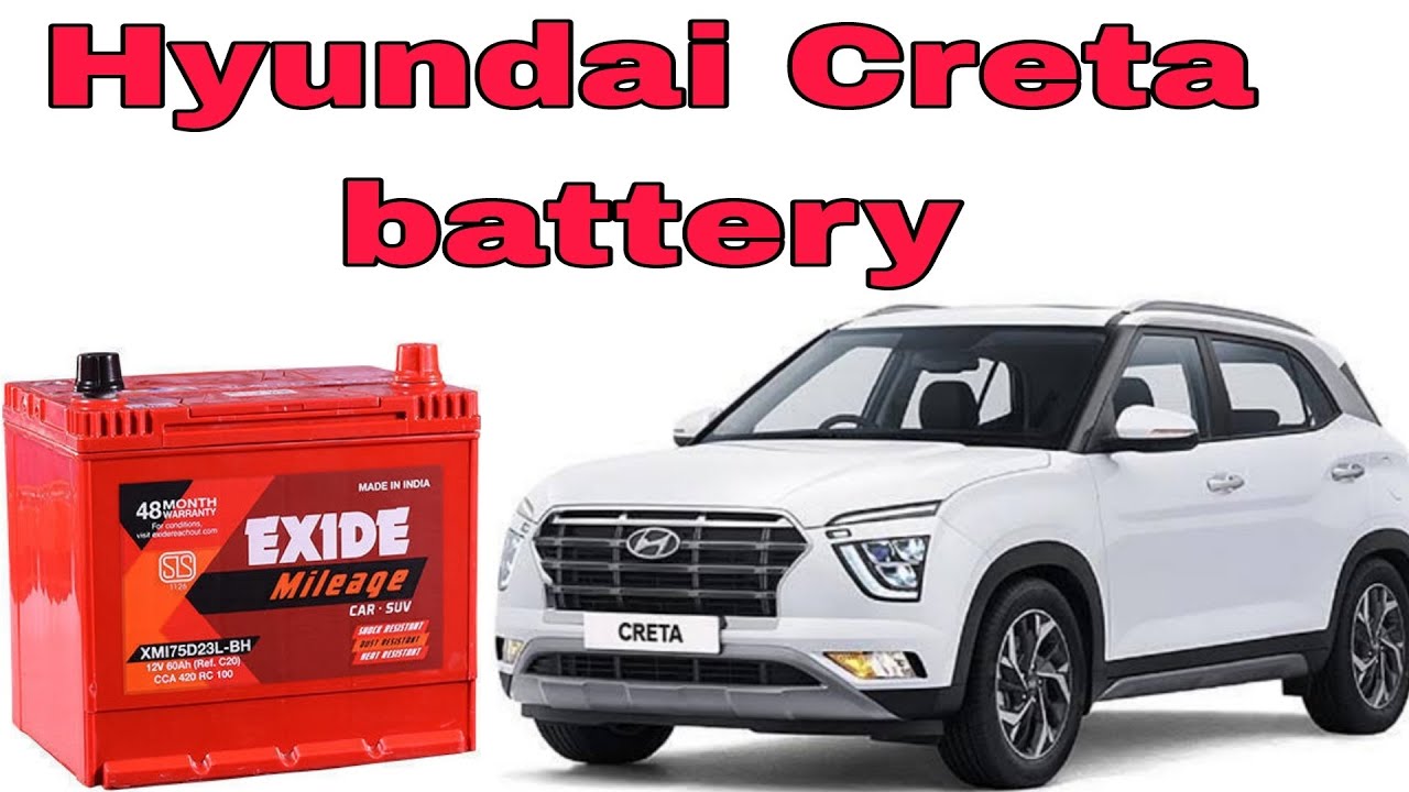 Hyundai Creta || diesel Battery || EXIDE Mileage || ML75D23LBH ...
