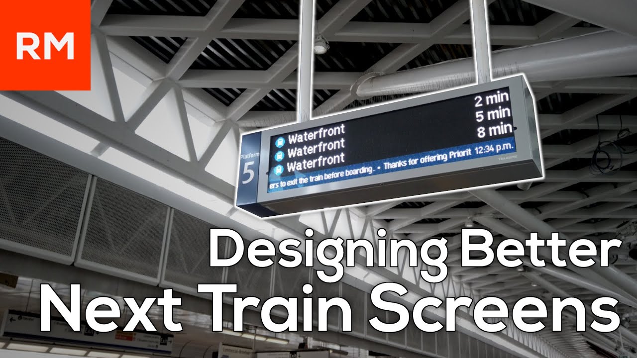 Designing Better Next Train Arrival Screens - YouTube