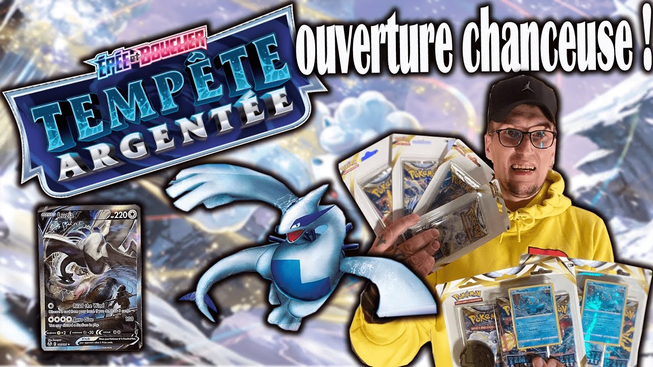 POKEMON Premier ouverture chanceuse tempête argentée !!!!! tri pack ...