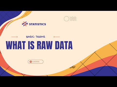 What is Raw data |basic term in statistics |raw data|statistics ...