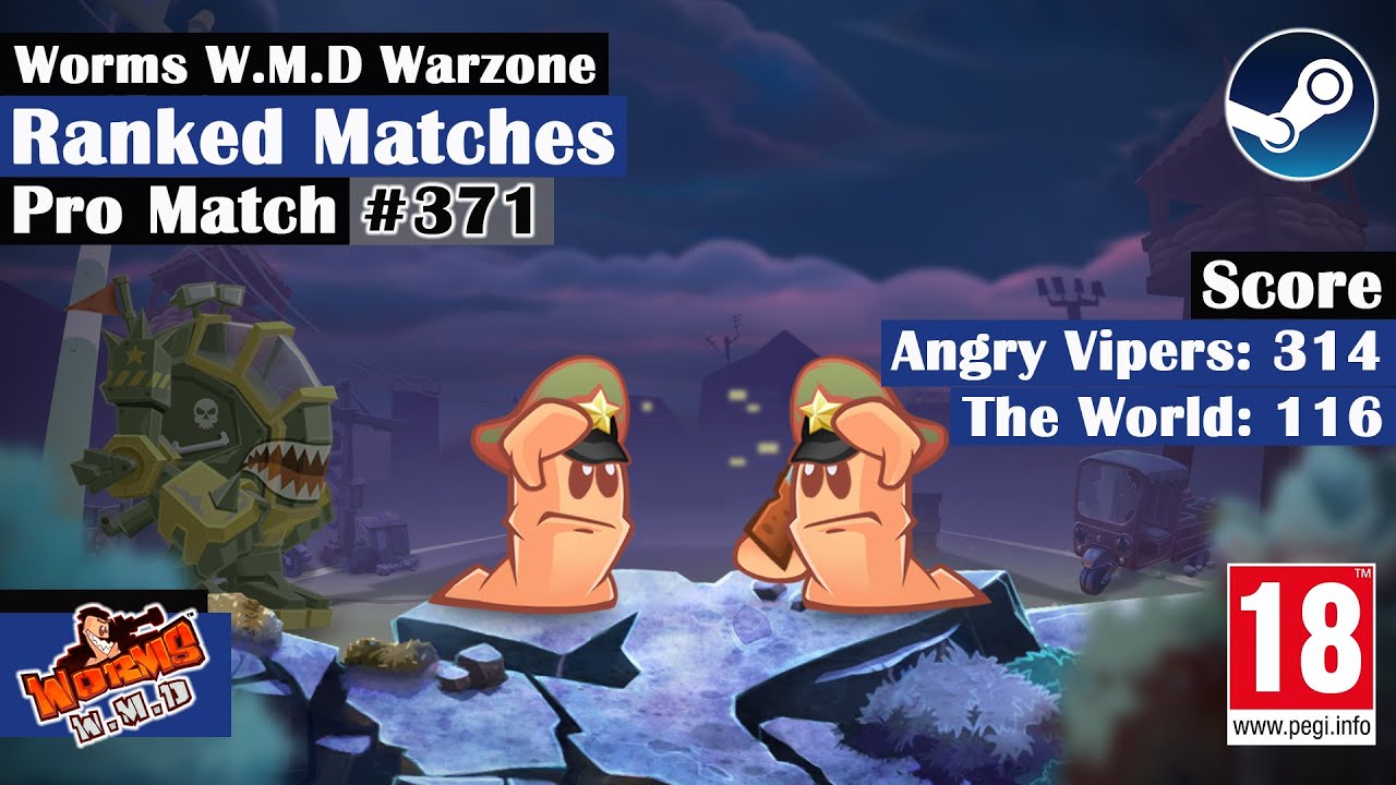 Ranked Match #371 - vs. Sirhc (No. 2) | Worms W.M.D Warzone - YouTube