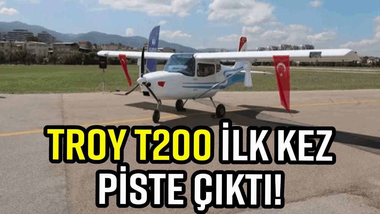 İLK KEZ PİSTE ÇIKAN TÜRK HAVACILIĞININ YENİ UÇAĞI TROY T200’DEN ...