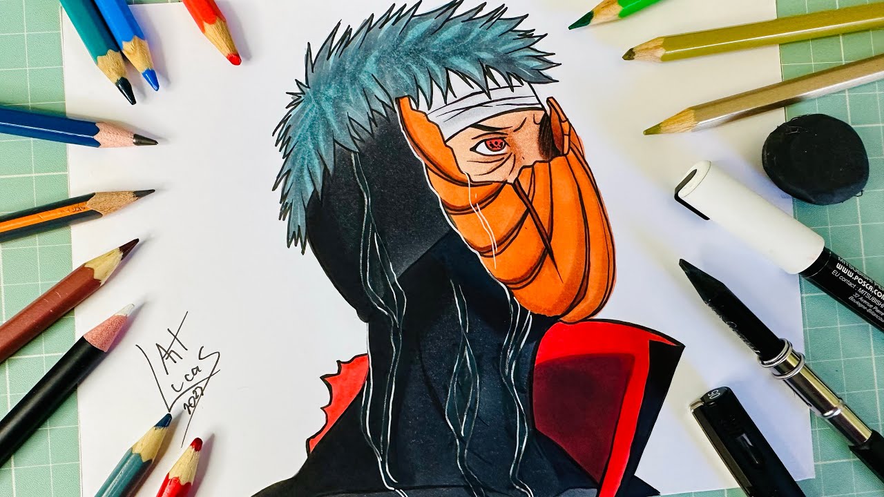 Como Desenhar o Tobi de Naruto - Akatsuki - Tutorial de Desenho - YouTube