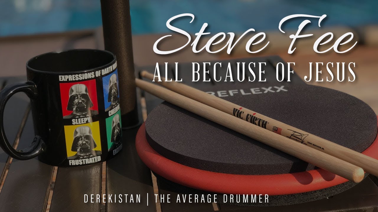 Steve Fee - All Because of Jesus - Quick Drum Cover - YouTube