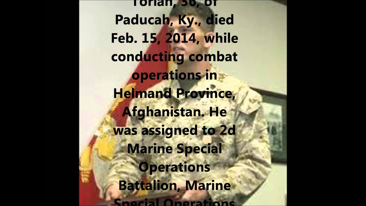 Tribute To Our Fallen Soldiers - US Marine Master Sgt. Aaron C. Torian ...