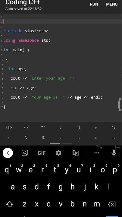 age program in c++ language|c++ programming language#shorts #short # ...