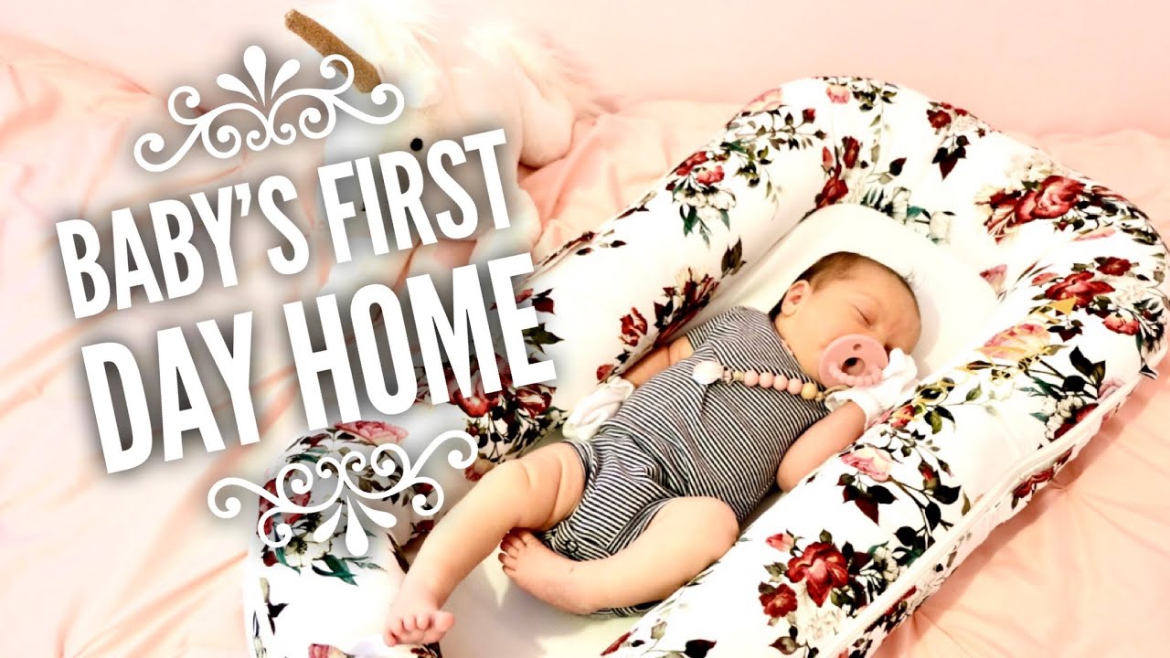 Babies First Day Home and First Adventure | A very Happy/Sad day | Vlog ...