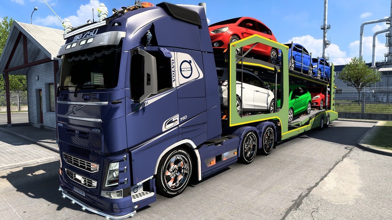 【Euro Truck Simulator 2】 Volvo FH16 Globetrotter XL 750hp Open pipe ...