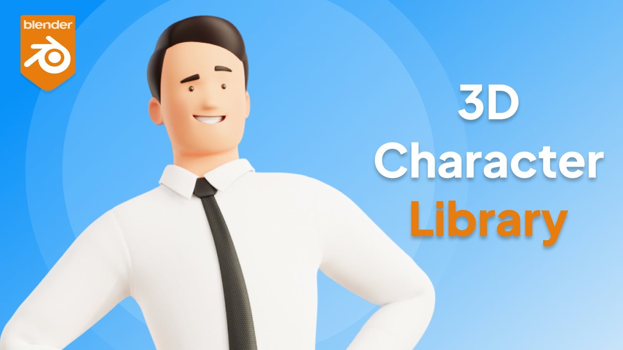 Blender - 3D Business Man Character Illustration (UI Kit Library ...