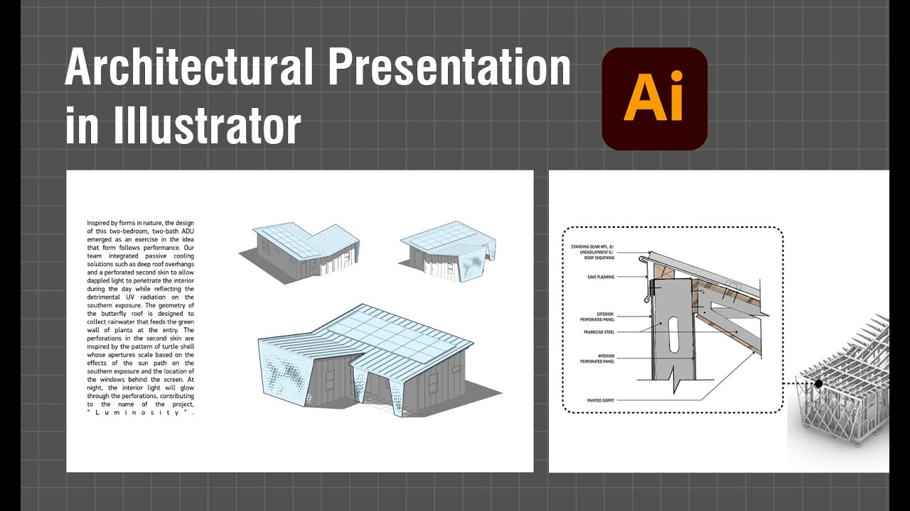Architectural Presentation in Illustrator - YouTube
