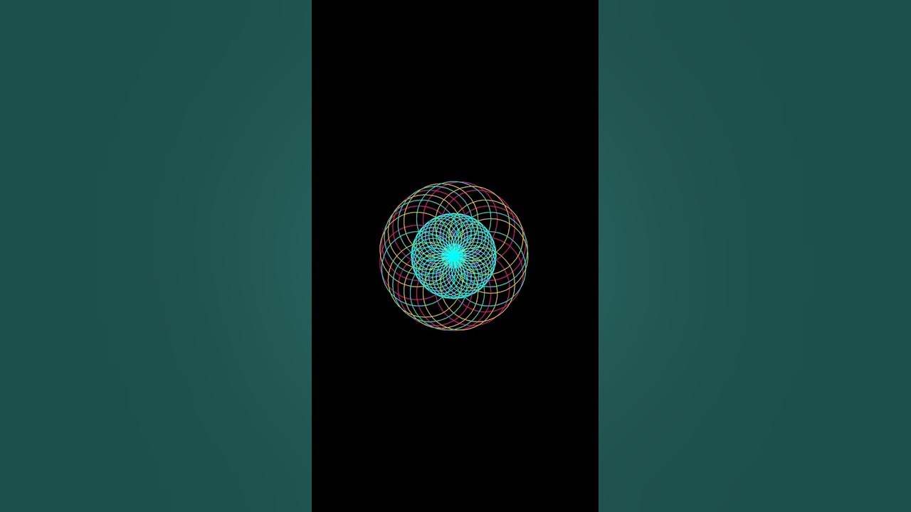 Spirograph Drawing Using Python Turtle Spirograph Python Shorts Viral Trending Youtube