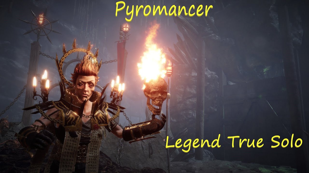 Hunger in the Dark - Pyromancer - Legend True solo - Flail/Coruscation ...