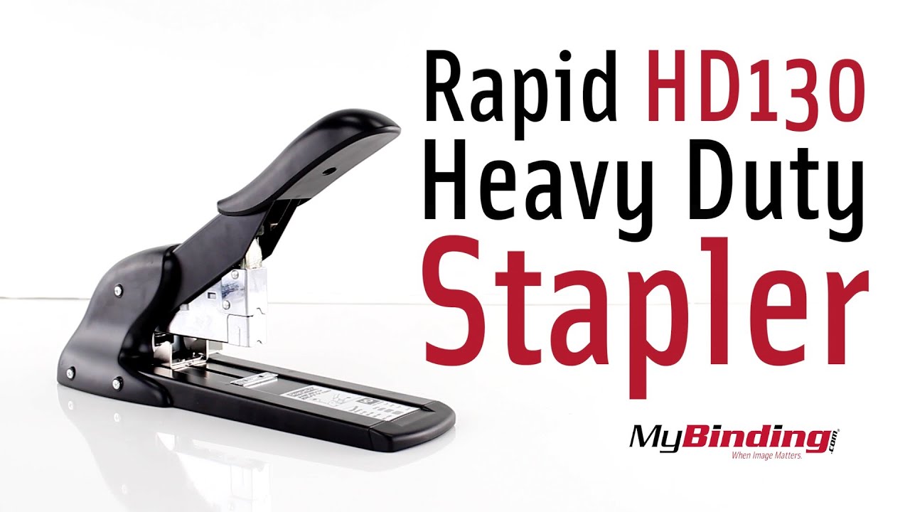 Rapid HD130 Heavy Duty Stapler - Staple 130 Sheets - YouTube