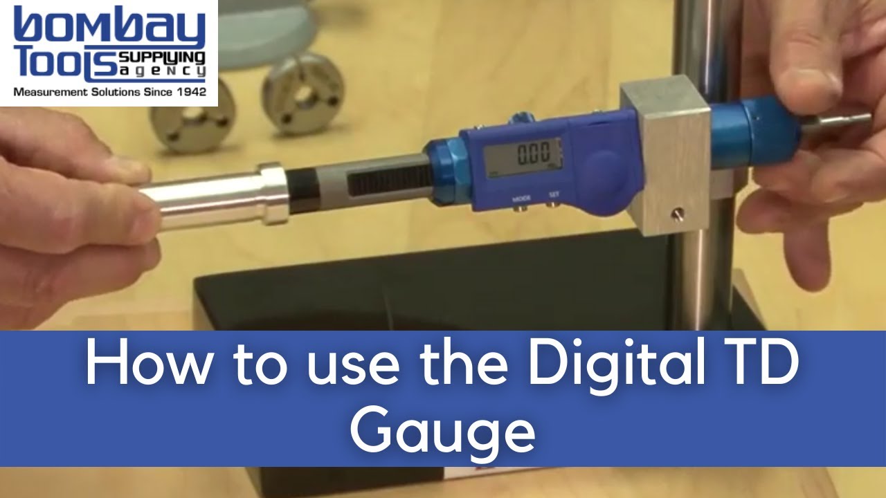 How to use the Digital Thread Depth Gauge | Bombay Tools - YouTube