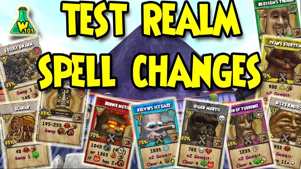 Wizard101: PVP TREE SPELLS AND BALANCE SPELL CHANGES ⚠️SPRING 2023 TEST ...