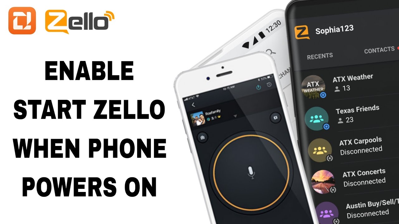 How To Enable Start Zello When Phone Powers On On Zello App - YouTube