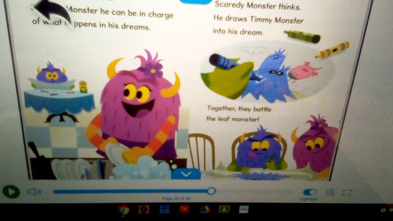 Scaredy monster and the bad dream. - YouTube