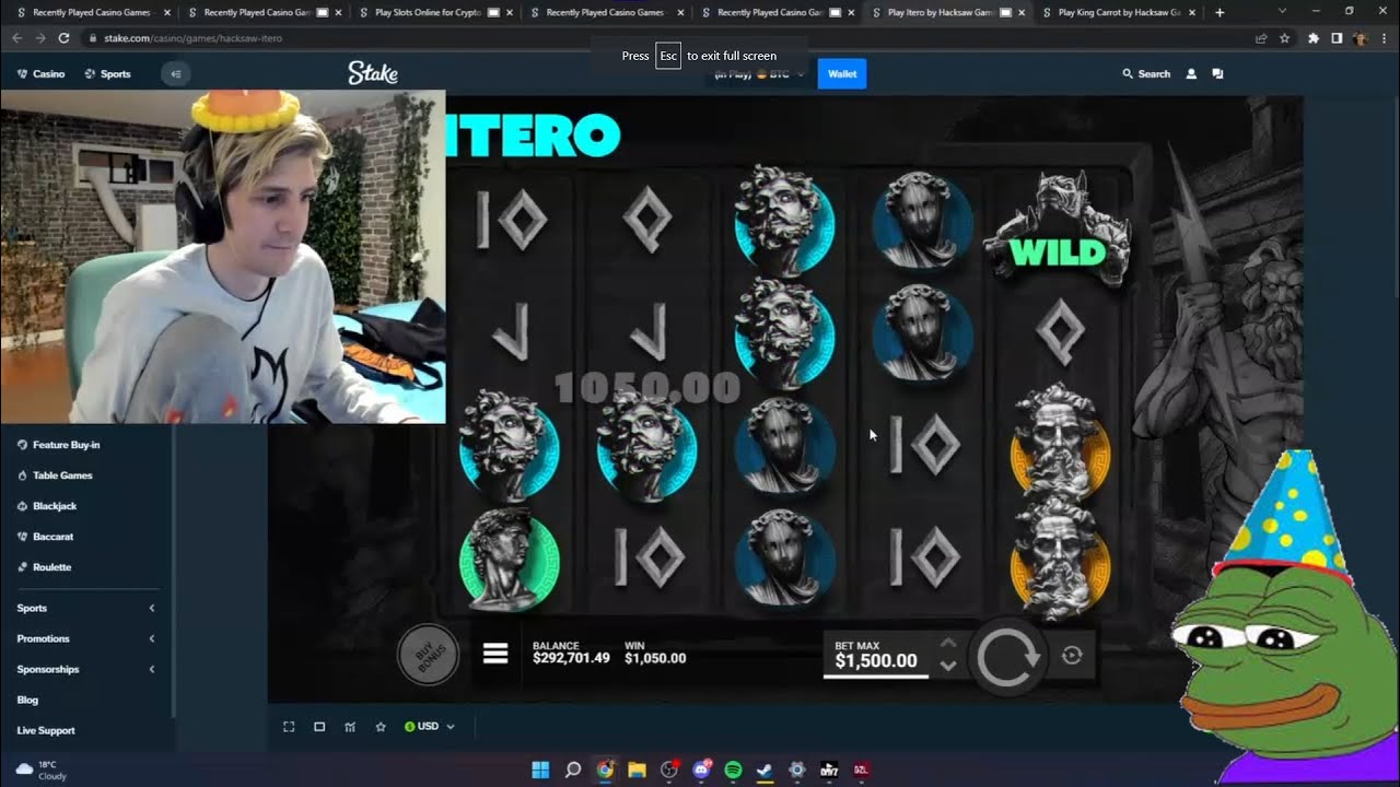xQc unlocks a rare birthday hat - YouTube