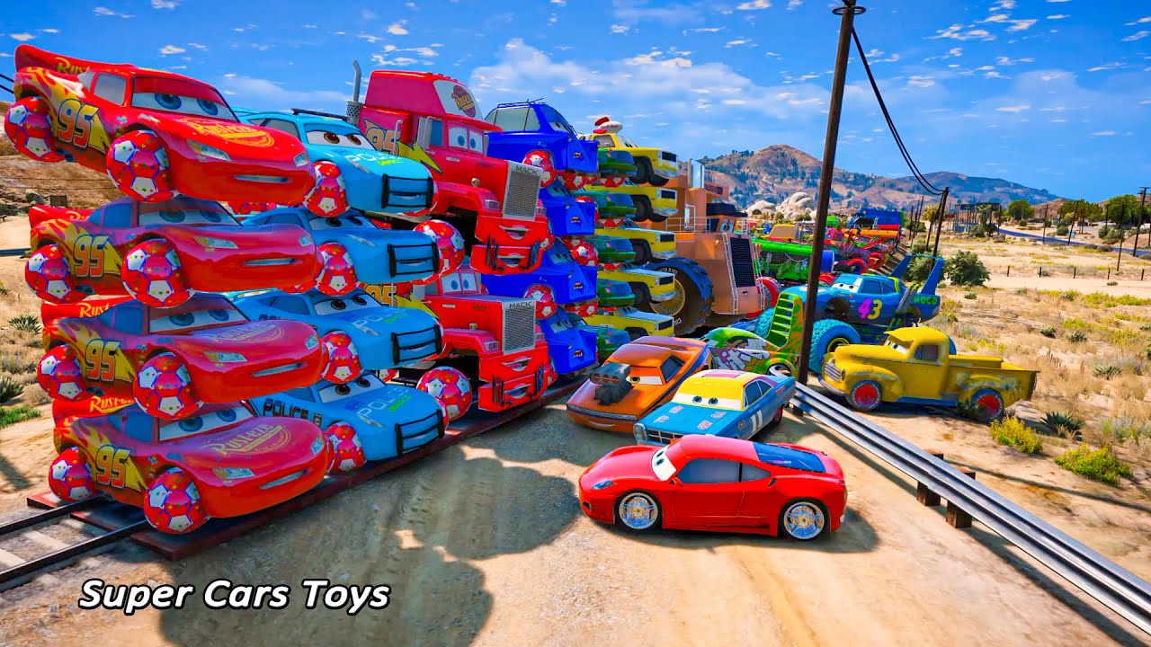 Disney Cars 3 McQueen Police Cruz Ramirez Mack Monster Truck Chick ...