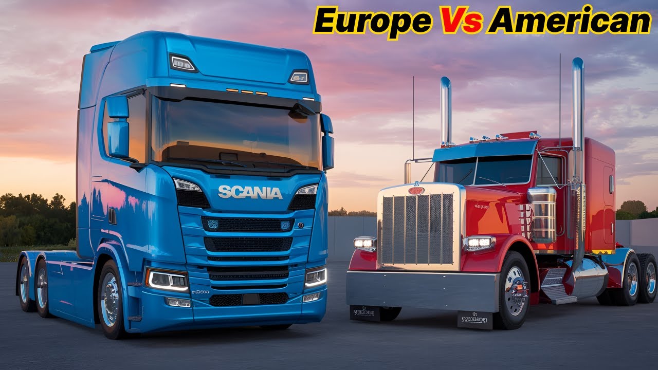 A Clash of Titans – Scania vs Peterbilt 589!!! - YouTube